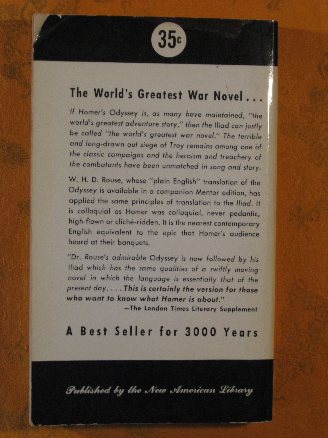 The Iliad of Homer Translated by W.H.D. Rouse - Etsy