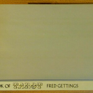 The Book of Tarot by Fred Gettings - Etsy