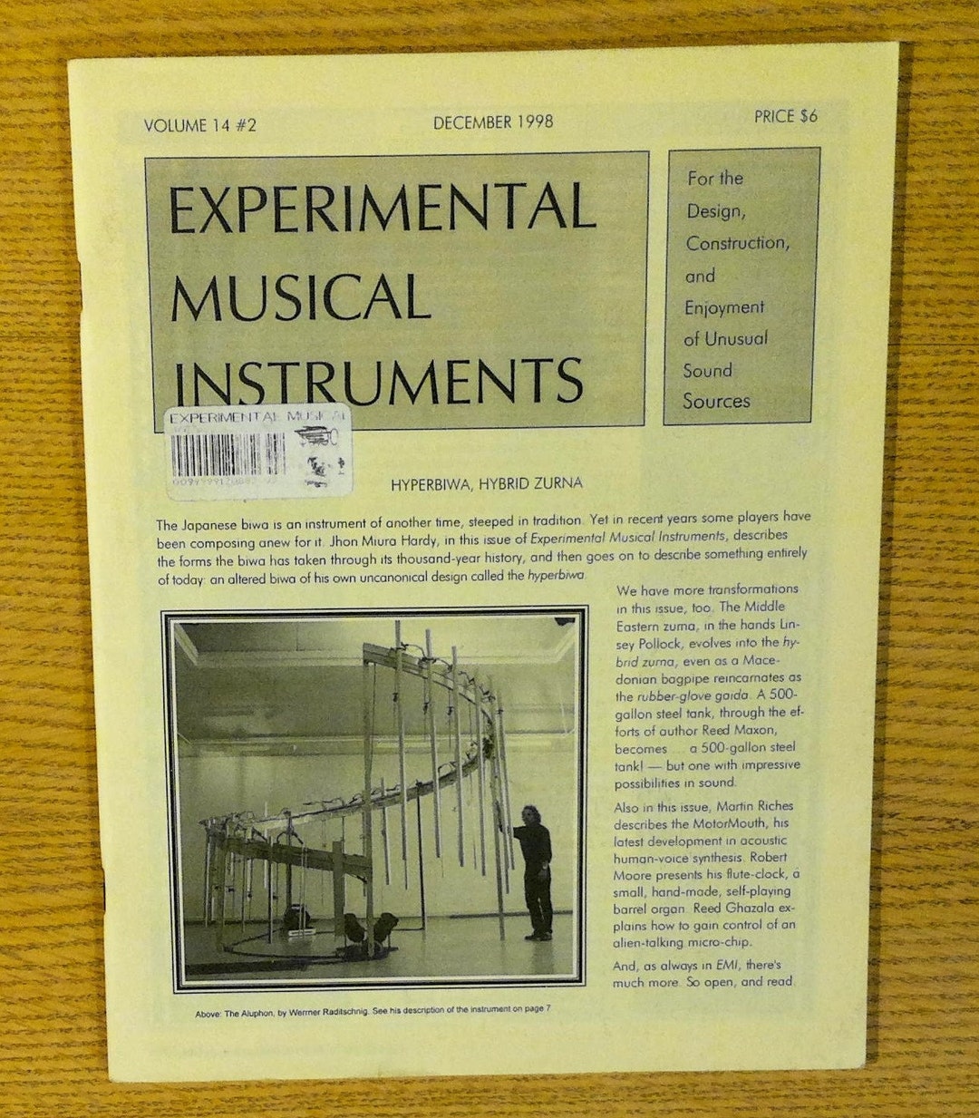 Experimental Musical Instruments: for the Design Construction and ...