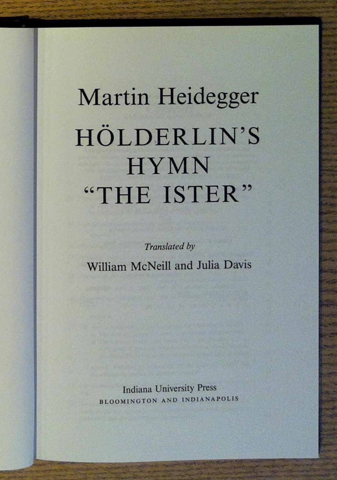 Holderlin's Hymn "the Ister" by Martin Heidegger - Etsy