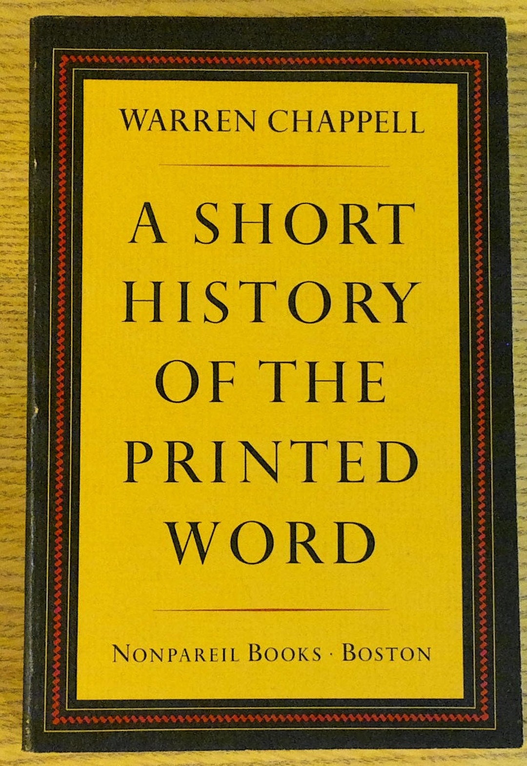 A Short History of the Printed Word by Warren Chappell - Etsy