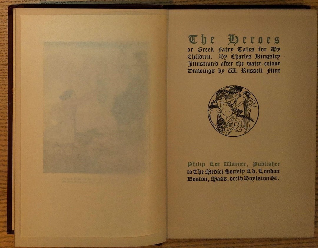 The Heroes of Greek Fairy Tales for My Children by Charles Kingsley - Etsy
