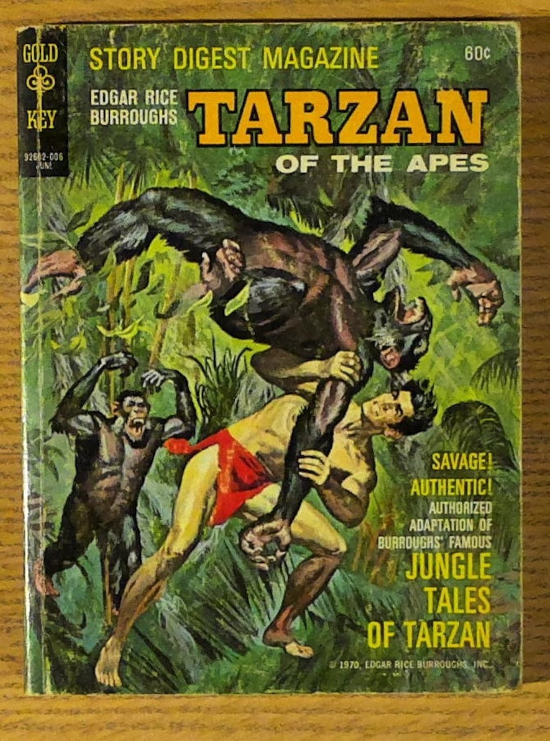 Tarzan of the Apes (story Digest Magazine Volume 1, #1) by Edgar Rice Burroughs - Etsy