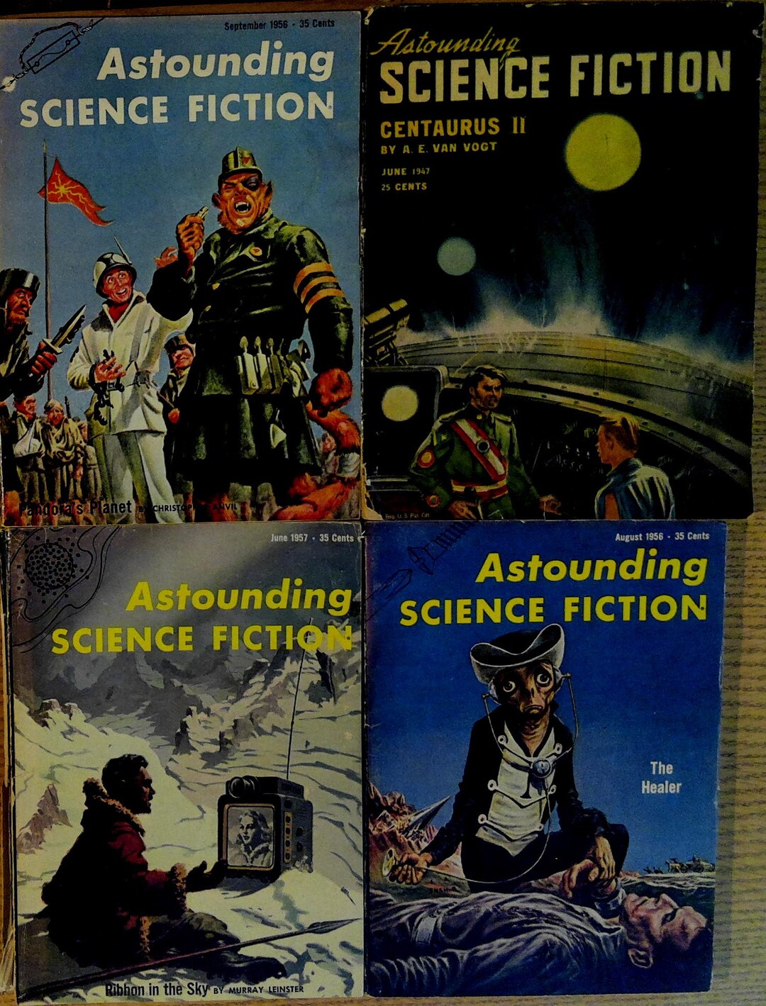 Astounding Science Fiction Set: August 1956, Vol. 57 #6, September 1956 ...