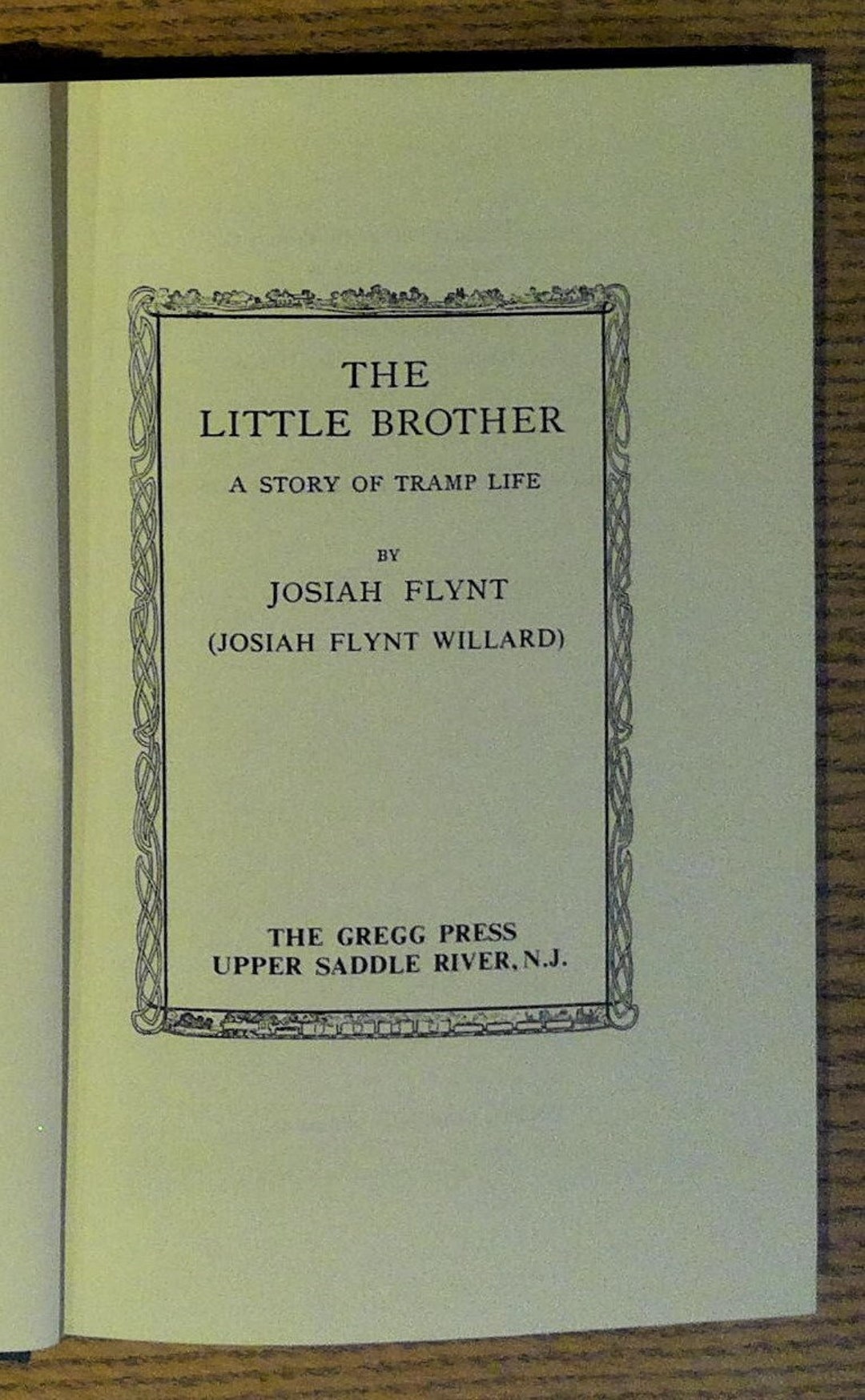 The Little Brother: A Story of Tramp Life by Josiah Flynt - Etsy
