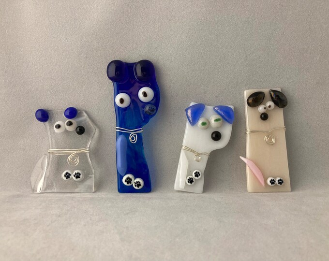 Glass Animals With Wire Collars - Etsy