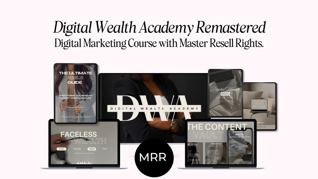 Digital Wealth Academy Remastered With Master Resell Rights, Digital ...