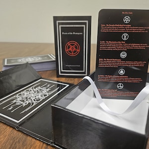 Praxis of the Pentagram, 65 Card Satanic Oracle Deck Plus Guidebook ...