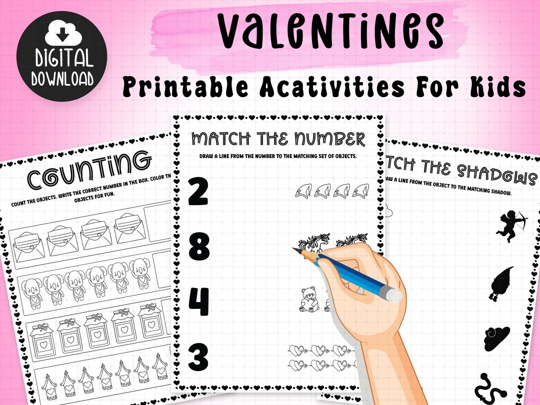 Super Fun Valentines Day Activity Printable for Kids, 14th February ...