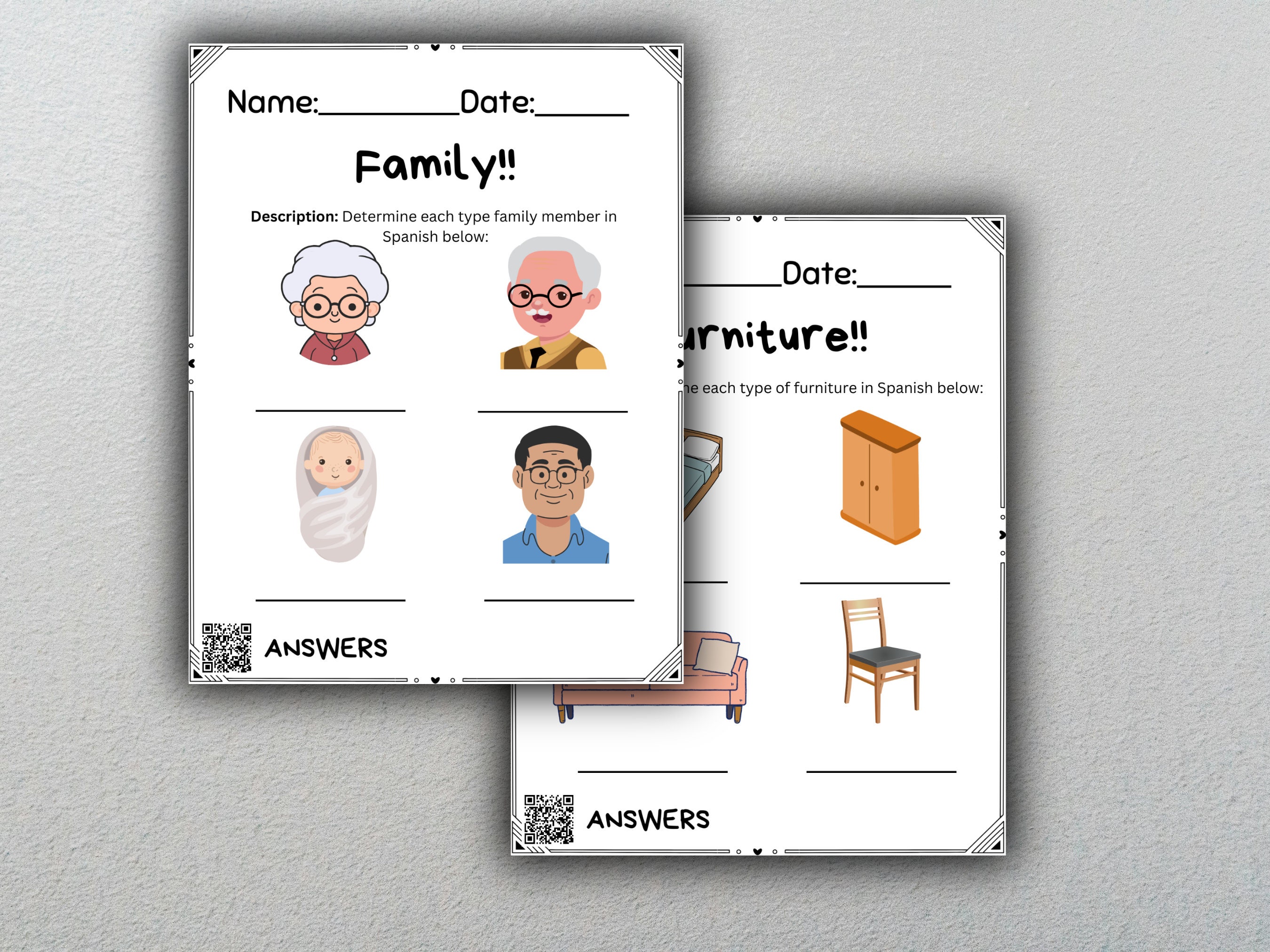 Spanish Bundle for Kids, 20 Pages | Spanish Intermediate to Middle ...