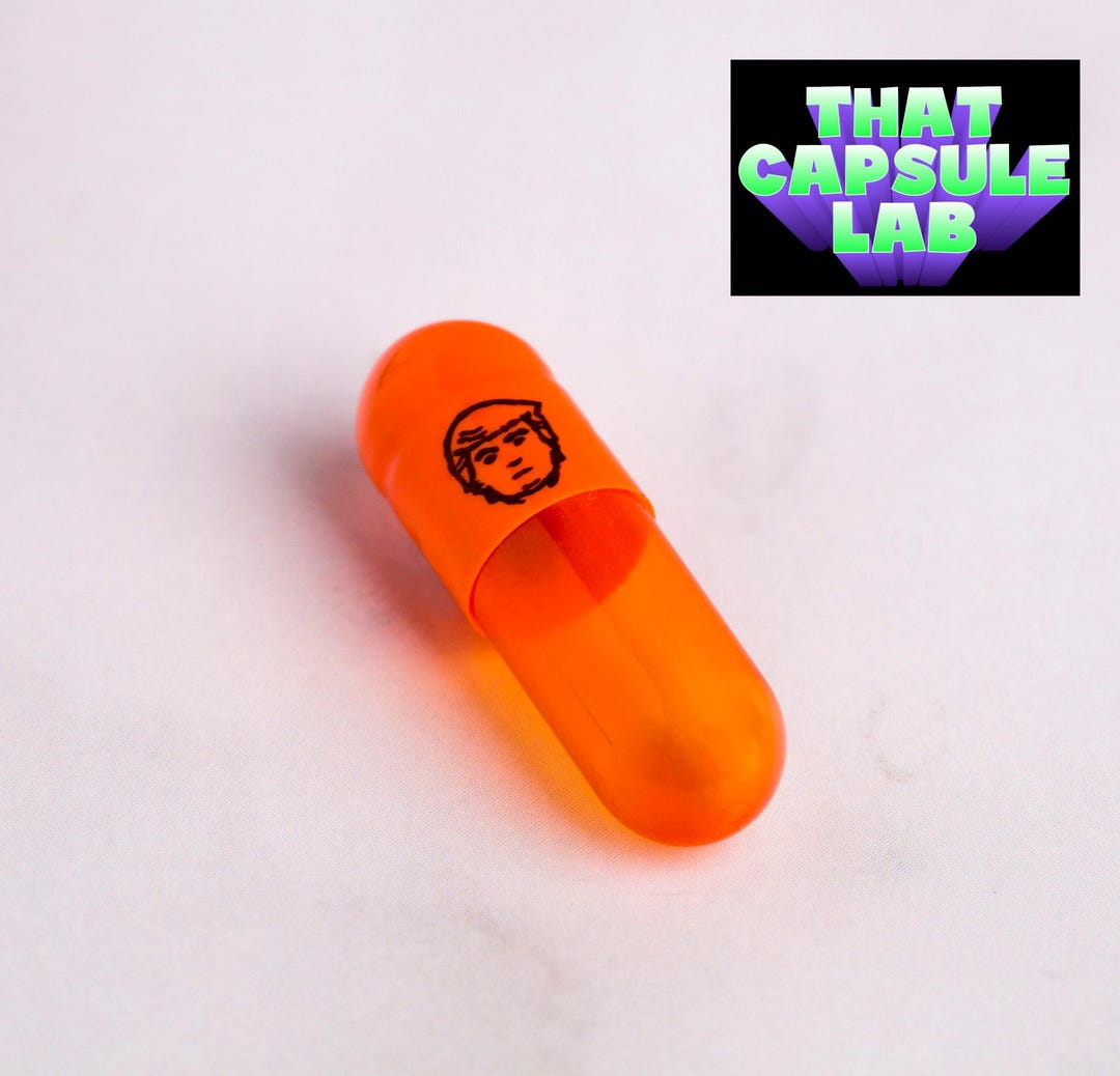 1000 X Empty Gelatin Capsules Size 0 Joined - Orange Trump Head Caps - Etsy