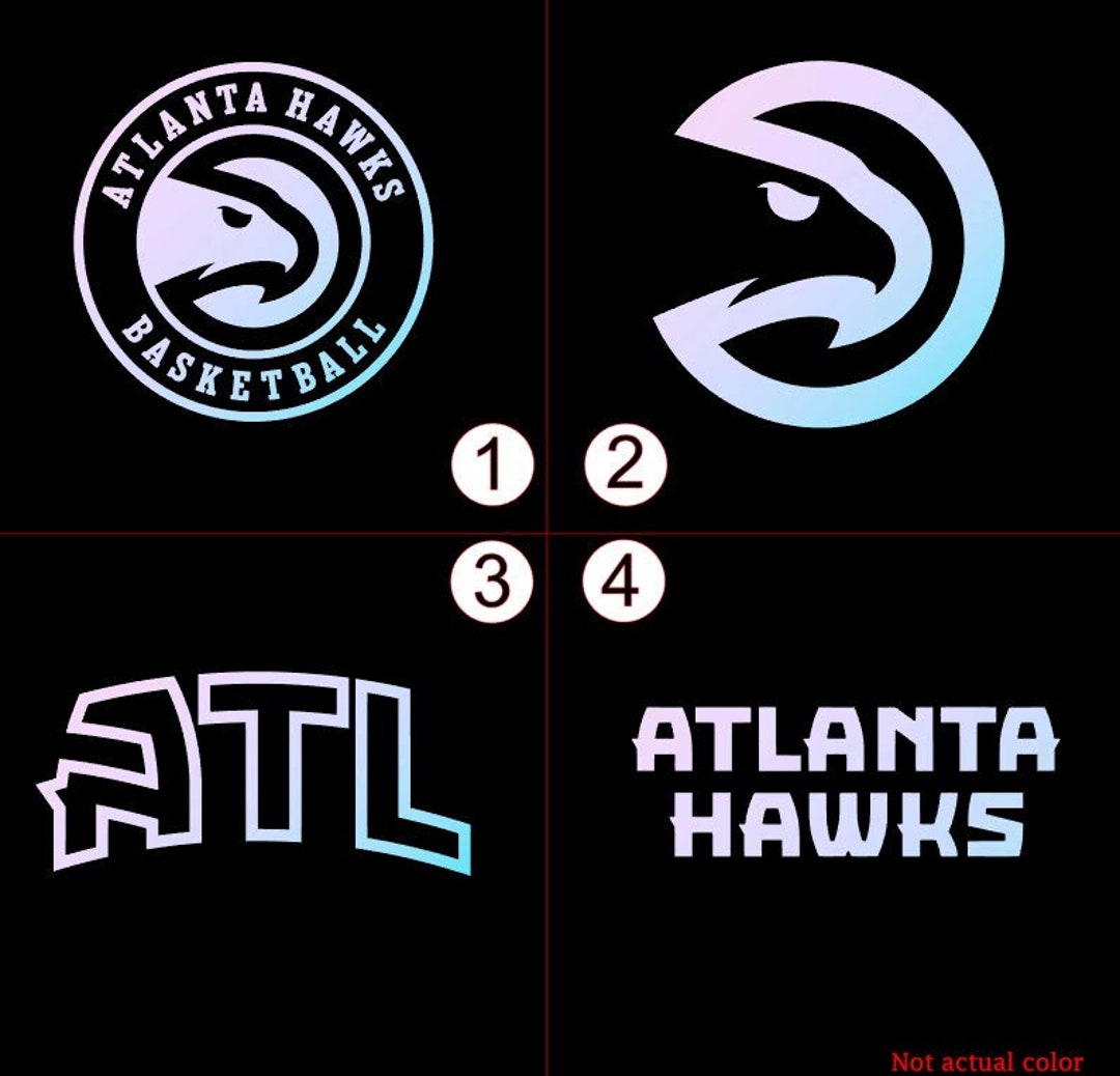 Atlanta Hawk's Stickers/decals, Hawks, Atlanta, Basketball Sticker ...