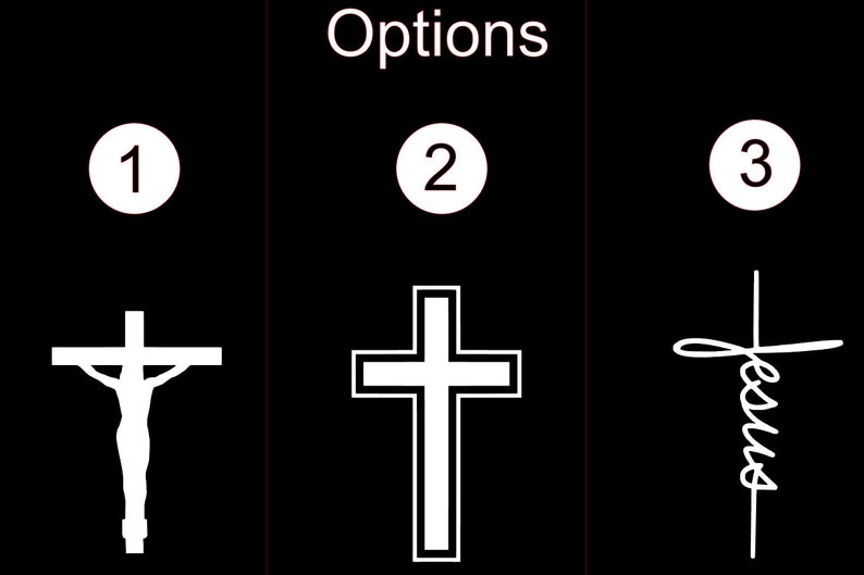 Cross Sticker, Jesus Cross Sticker for Car Window, Bumper, or Laptops ...