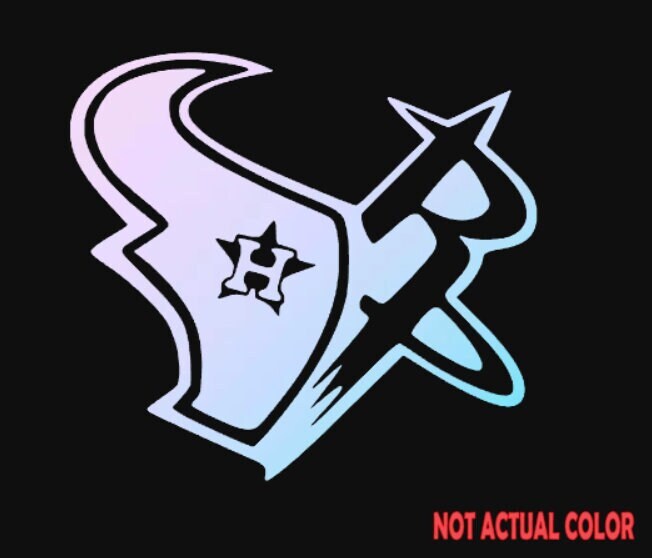 Houston Texans Rockets Astros Sticker/decal, Houston Rockets, Houston ...