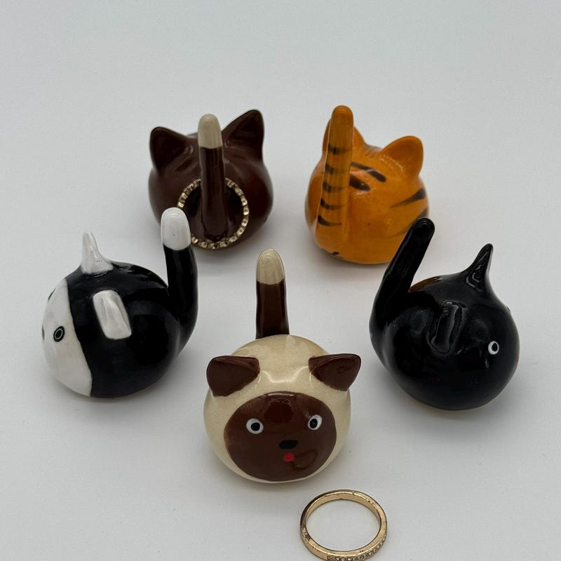 Cat Ring Holder - Etsy