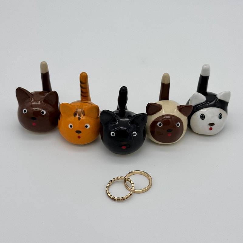 Cat Ring Holder - Etsy