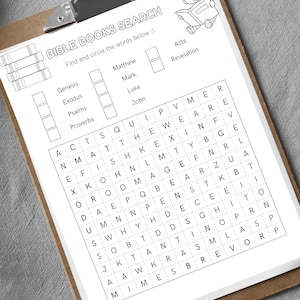 Printable Bible Word Search Puzzles – Perfect for Sunday School and ...