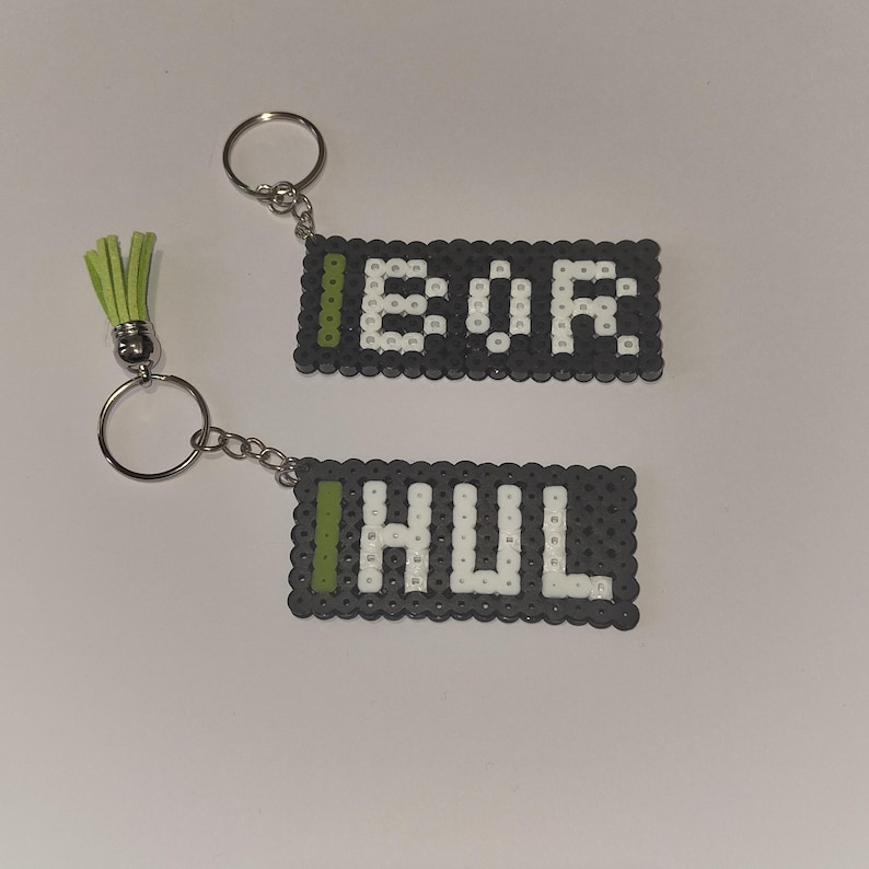 F1 Driver Name Keychain | Hama Fuse Bead Keyring With Tassel - Etsy