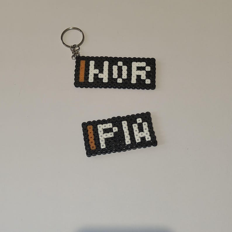 F1 Driver Name Keychain | Hama Fuse Bead Keyring With Tassel - Etsy