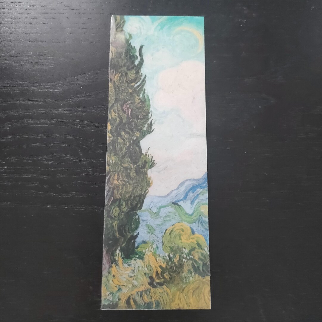 Vincent Van Gogh Cypress | Art Bookmarks | Painting Bookmarks | Art ...