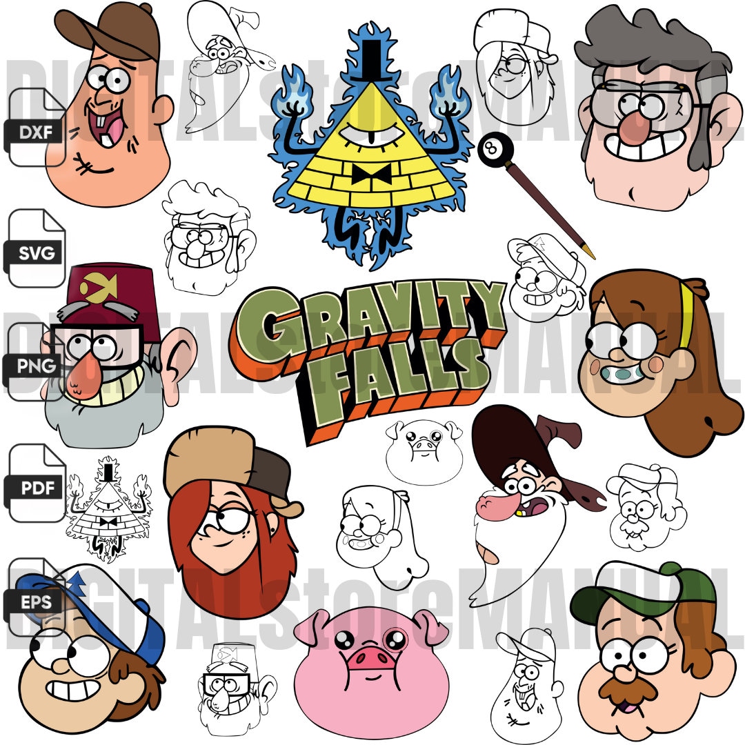 Gravity Kit Manually Vectorized, Eps, Svg, Dxf, Pdf, Png, Cricut ...