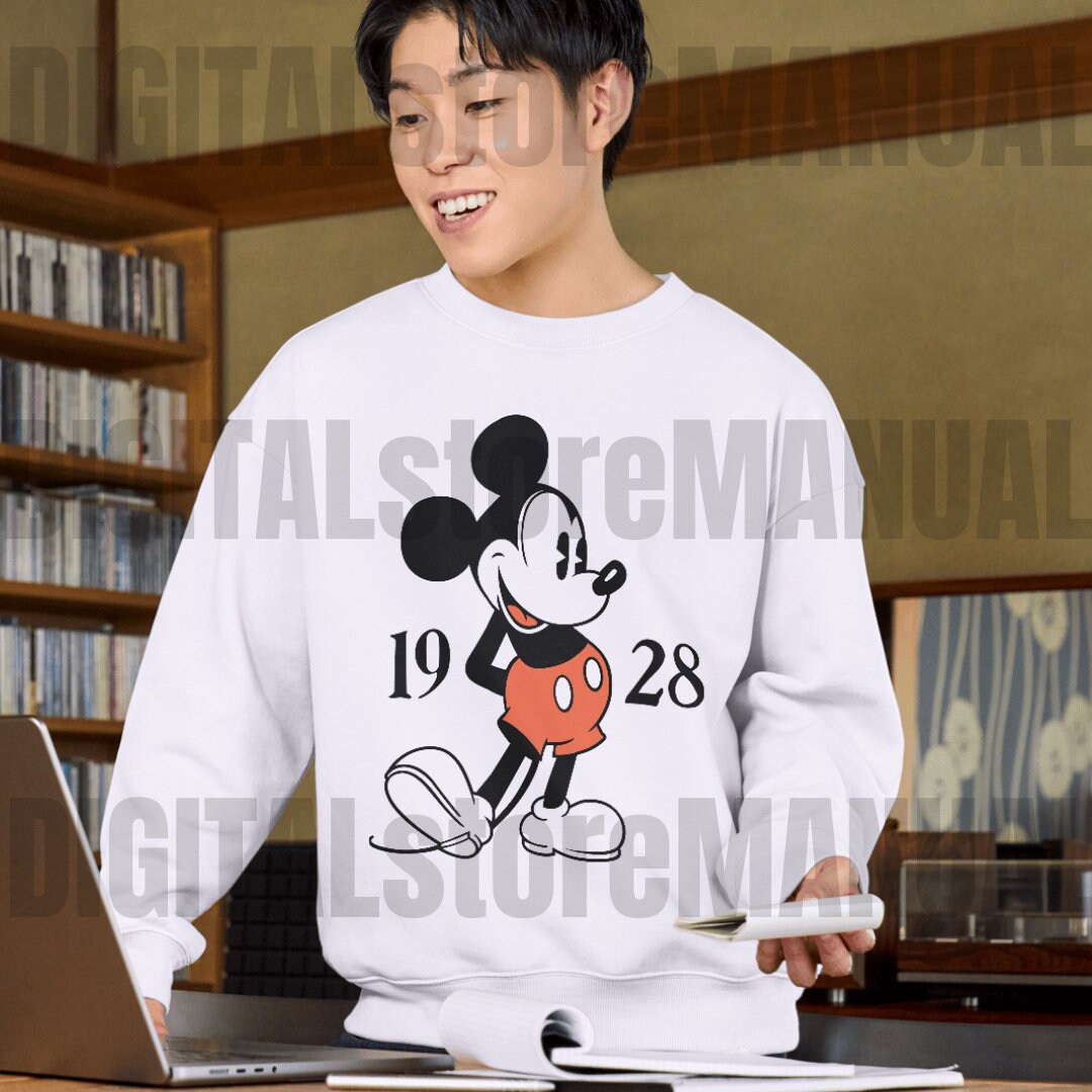 Mickey Steamboat Willie 1928 in Vector Formats, Png, Pdf, Eps, Svg, Dxf ...