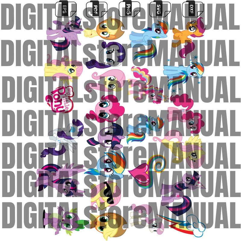 Rainbow Dash Cutie Marks - Etsy