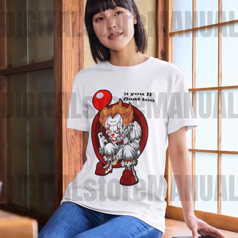 Pennywise Vectorized, Eps, Dxf, Svg, Pdf, Png, Vector, Cricut - Etsy ...