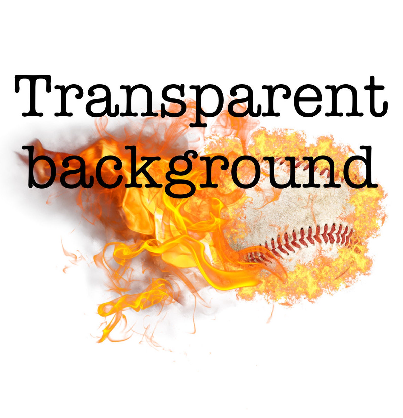 Flaming Baseball Png - Etsy