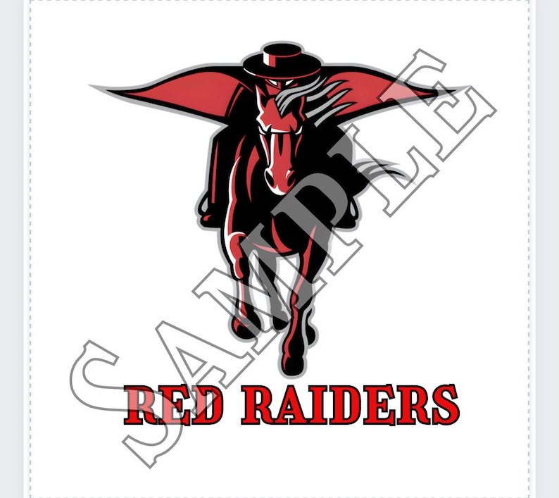 Red Raiders Mascot Png - Etsy