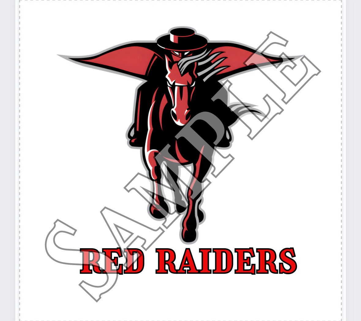 Red Raiders Mascot Png - Etsy