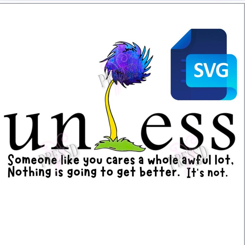 The Lorax Unless - Etsy