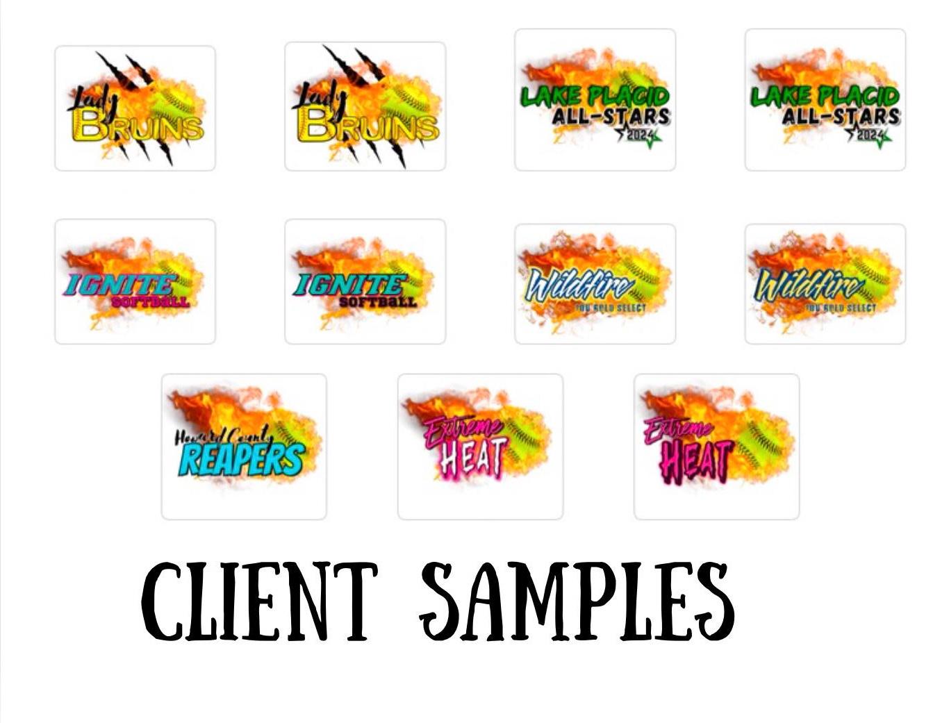 Customizable Png Softball on Fire - Etsy
