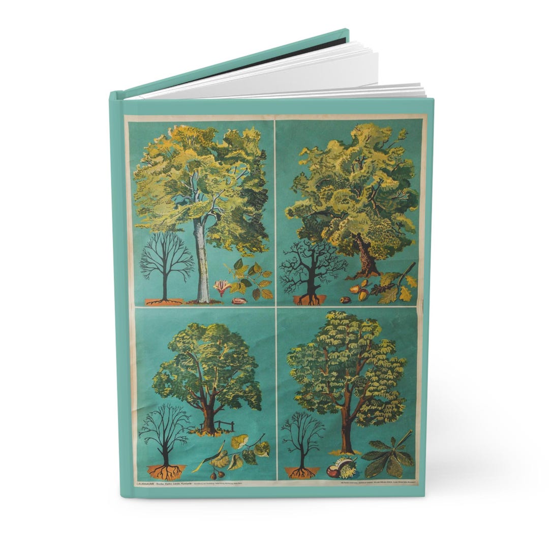 Vintage Trees School Charts Journal, Nature Lover Diary Notebook ...