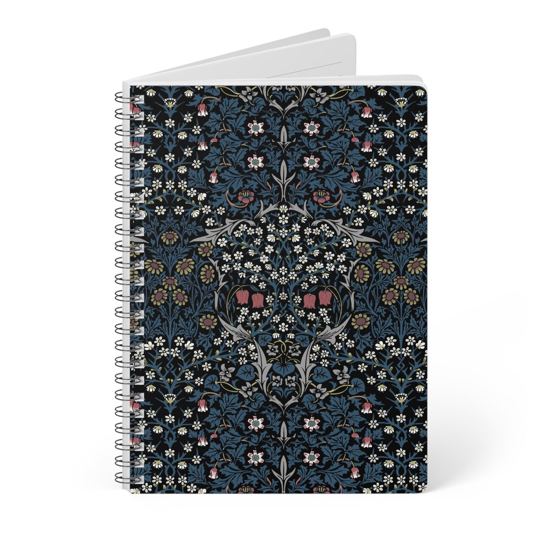 William Morris Blackthorn Notebook - A5 Lined Journal, Elegant ...