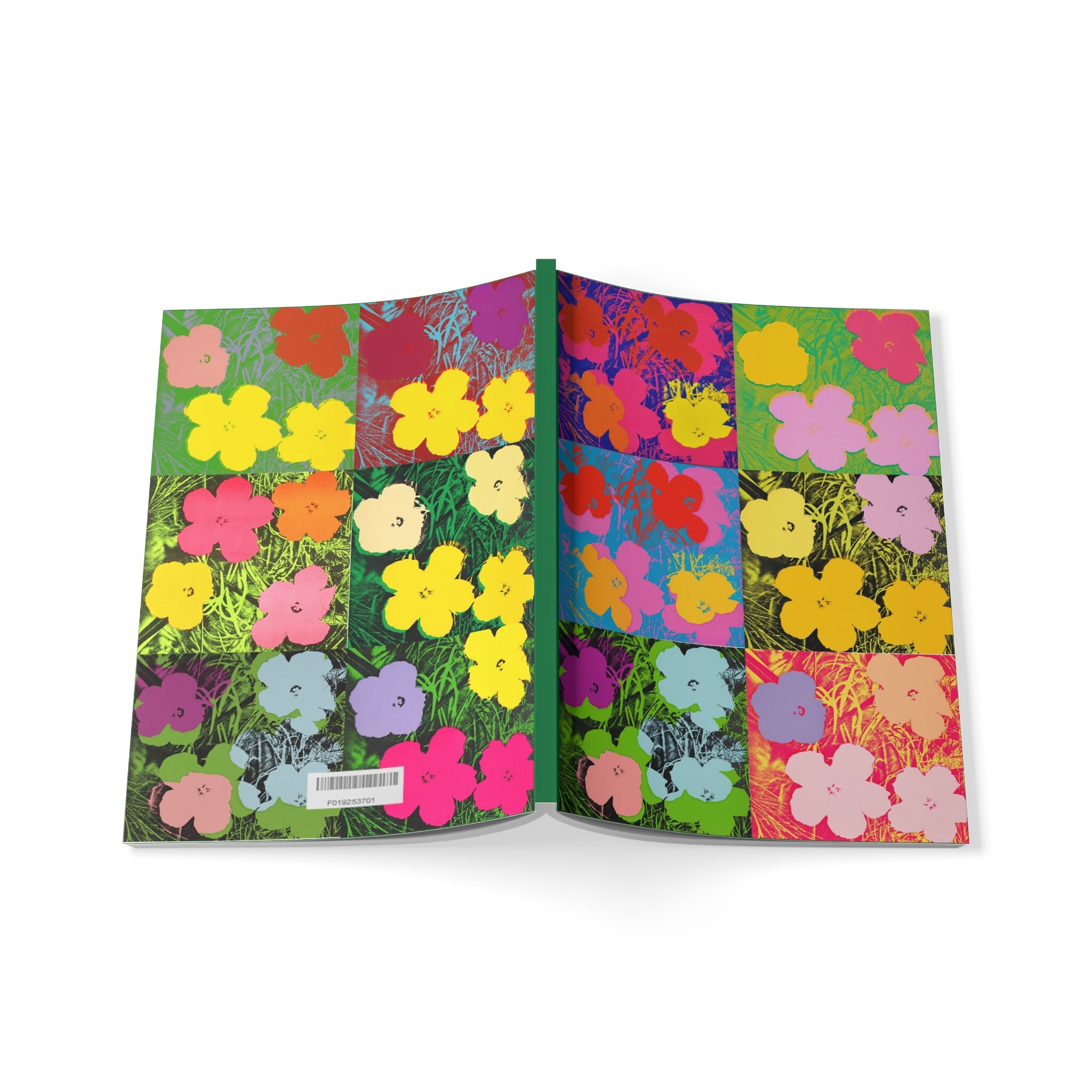 Andy Warhol Flowers Notebook A5 Lined Journal for Creatives Art Lover's Writing Pad Unique ...