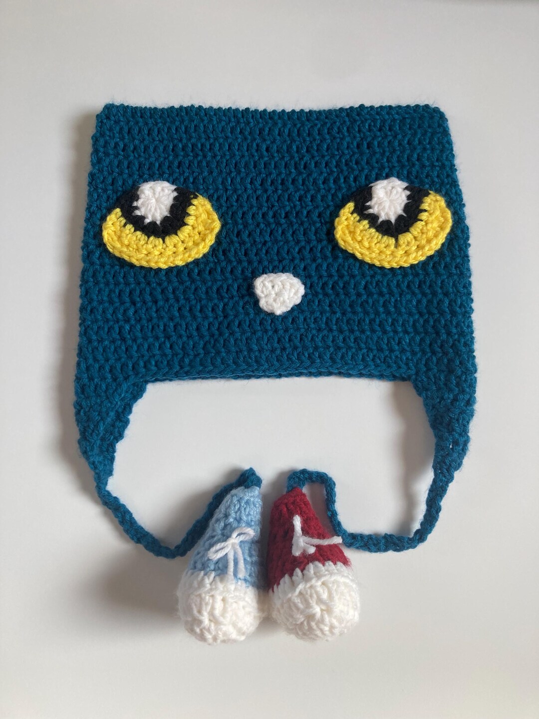 Pete the Cat Inspired Crochet Hat - Etsy