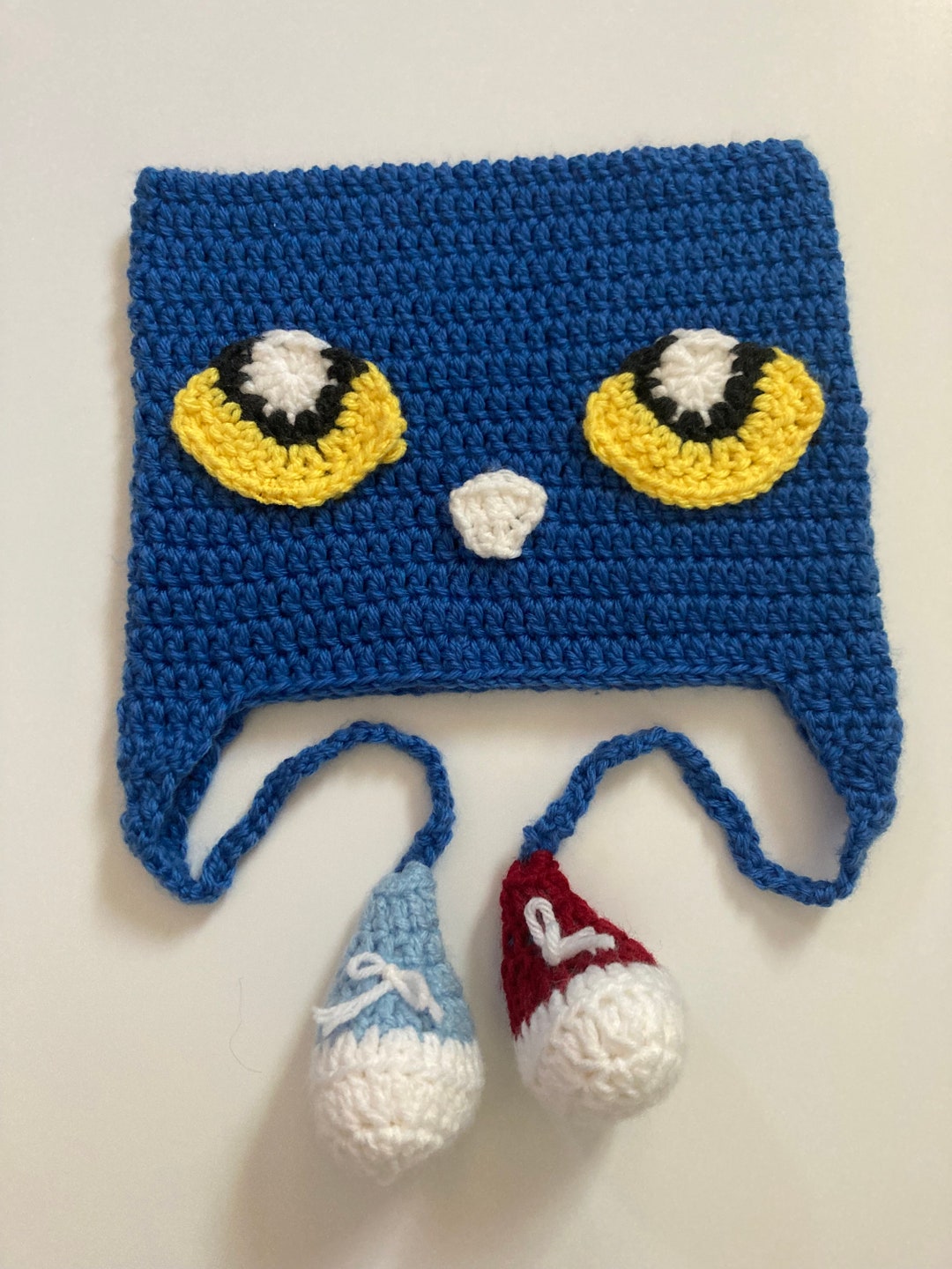 Pete the Cat Inspired Crochet Hat - Etsy