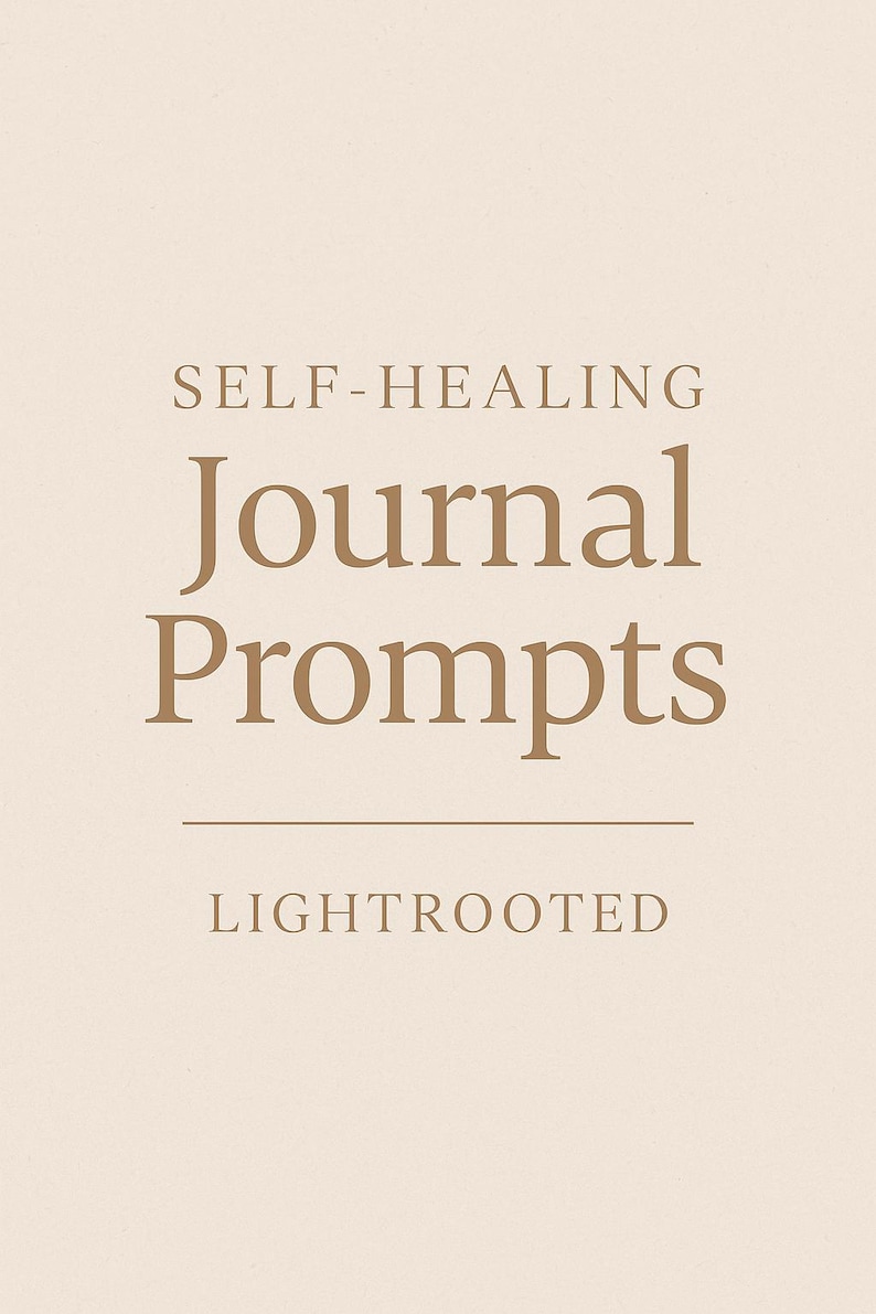 Self-healing Journal Prompts | Printable Inner Healing Worksheet ...