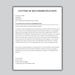 Editable Letter of Recommendation Template: MS Word & PDF (instant ...