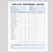 Employee Performance Review Template: Printable HR Evaluation (PDF) - Etsy