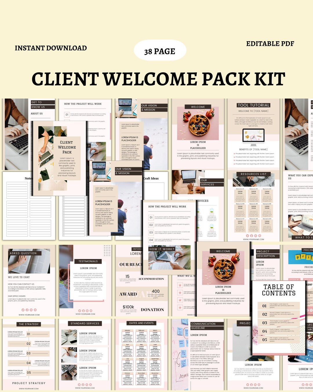 Ultimate Client Welcome Pack Kit | Business Onboarding & Branding Guide ...