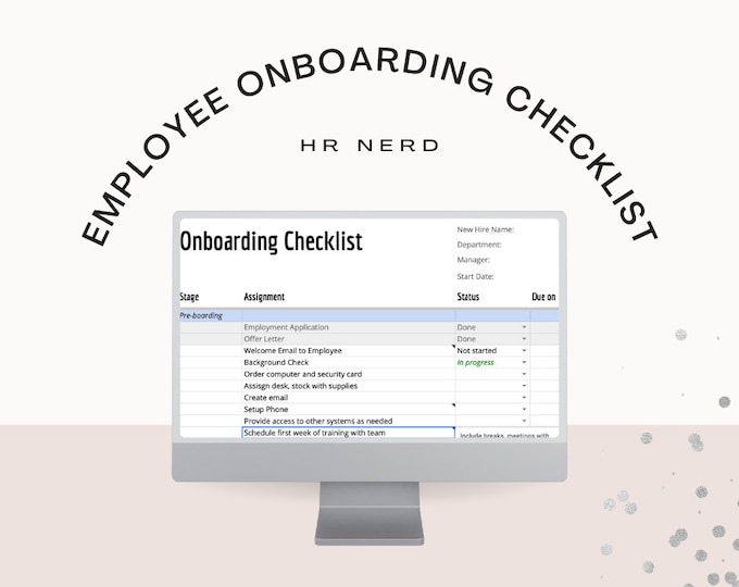 Employee Onboarding Checklist: HR Templates & Forms (digital Download ...