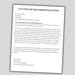 Editable Letter of Recommendation Template: MS Word & PDF (instant ...