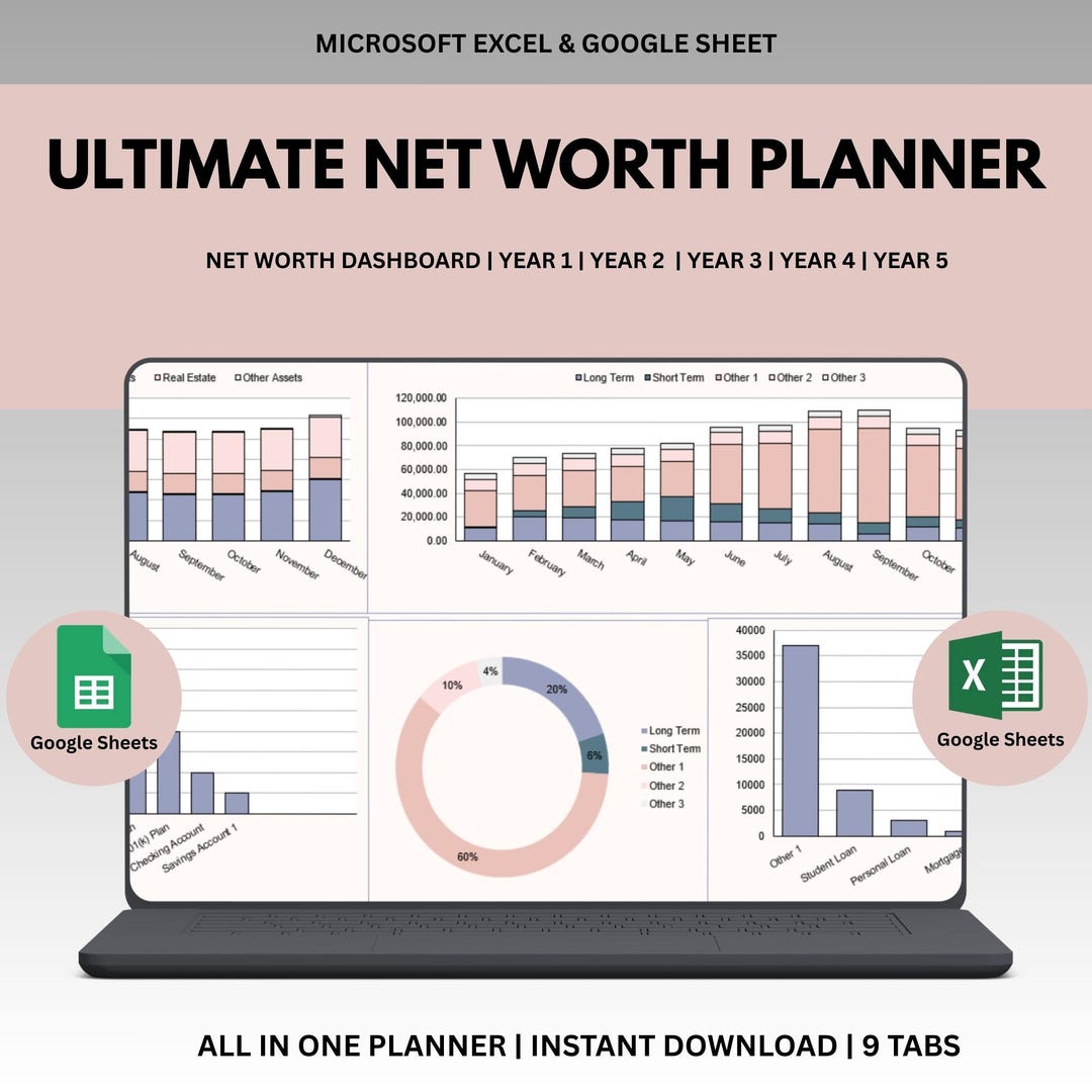 Ultimate Net Worth Planner | Wealth and Financial Tracker for Google ...