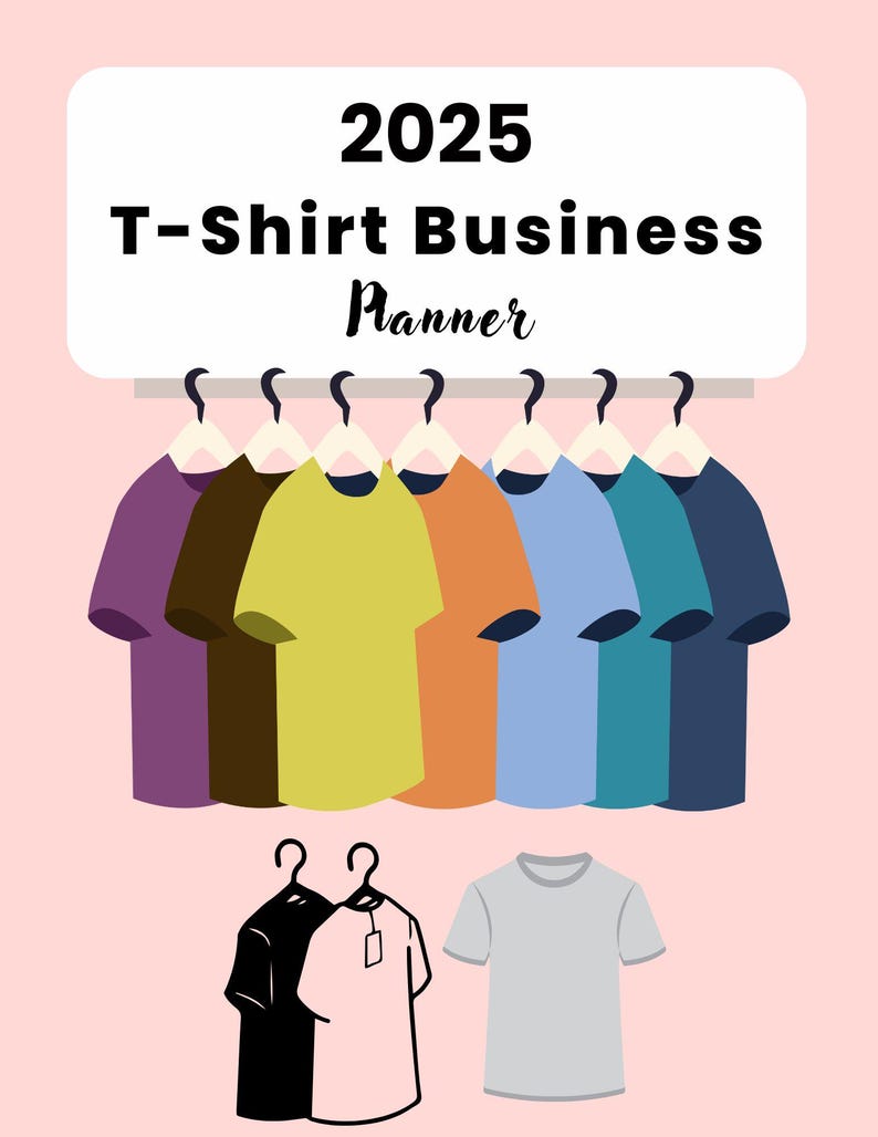 T-shirt Business Planner: Apparel Startup & Marketing Tracker (PDF) - Etsy