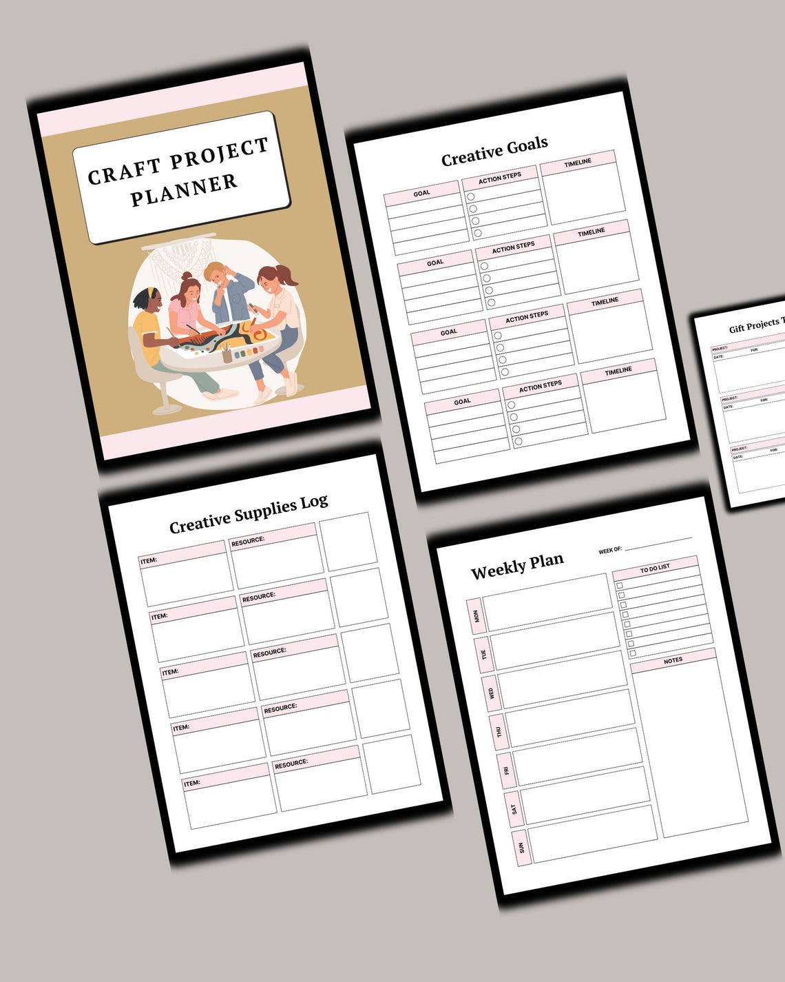 Craft Project Planner | Creative Design and Organization Guide | DIY ...