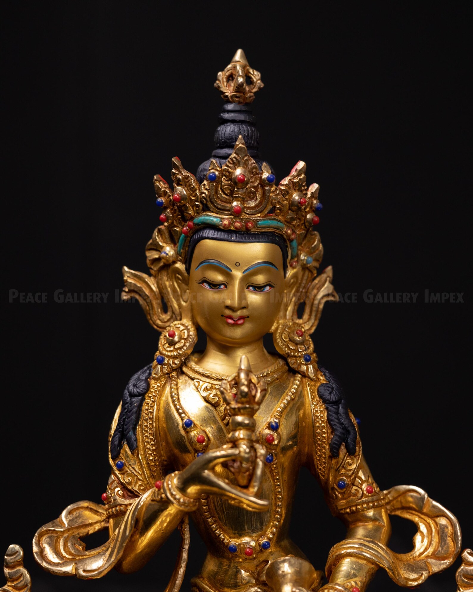 Vajrasattva | Vajra and Bell | Full Gold | Religious | Decor - Etsy