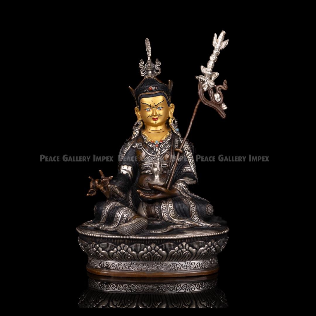 Guru Rinpoche Bronze Statue: Copper Oxide Finish - Etsy