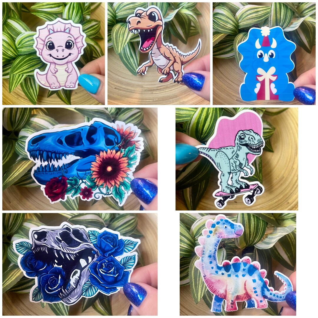 Dinosaur Sticker Pack - Etsy